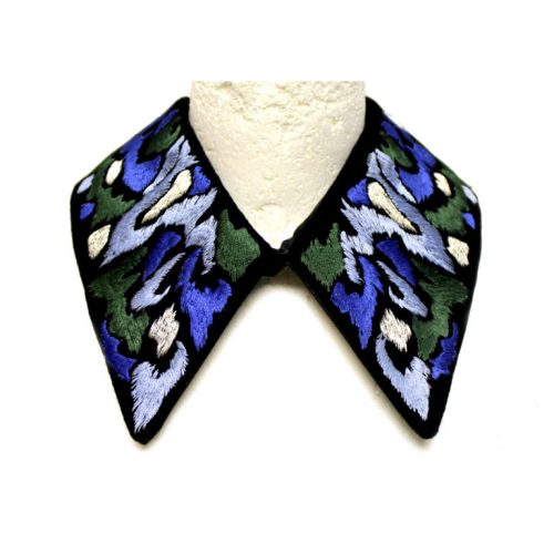 Hand Appliquéd Embroidered metallic thread tiger patch oversized jumper ...